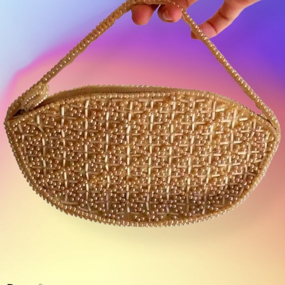 Vintage | Bags | Beautiful Vintage Gold Beaded Purse | Poshmark